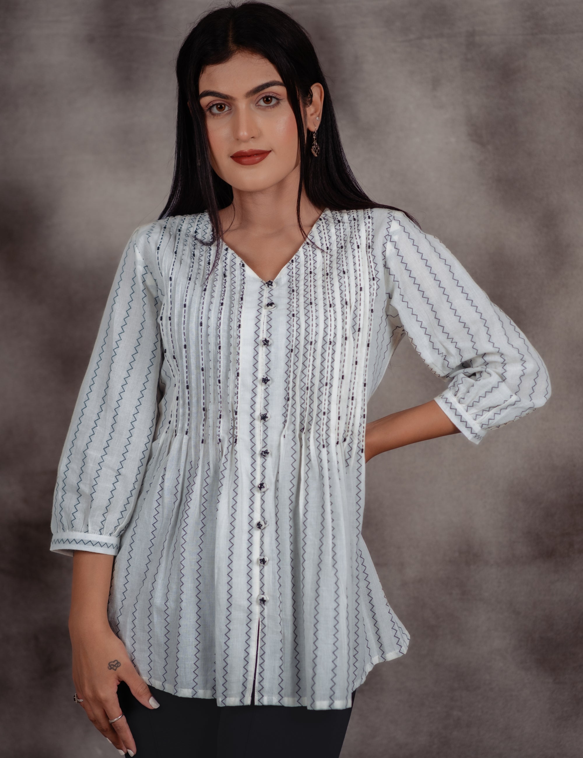 MITISHA OFF WHITE TOP – Threads of Identity